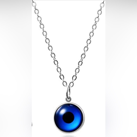 Jewelry | Evil Eye Of Good Luck Protection Pendant And Chain Necklace ...
